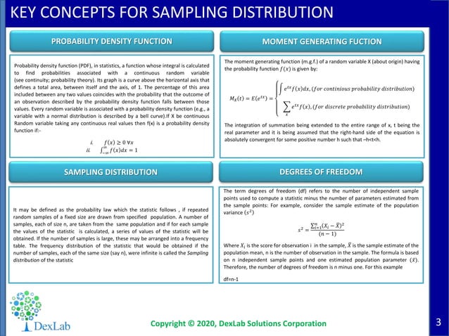 Statistical Inference Part II: Types of Sampling Distribution | PPTX | Physics | Science
