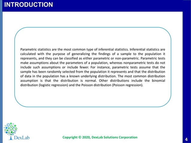 Basic Of Statistical Inference Part V Types Of Hypothesis Test Parametric Ppt