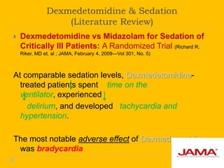 Dexmedetomidine in icu hashemian | PPT