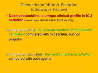 Dexmedetomidine in icu hashemian | PPT