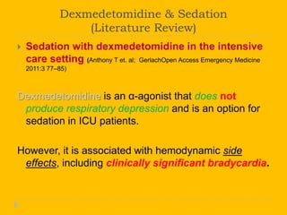 Dexmedetomidine in icu hashemian | PPT