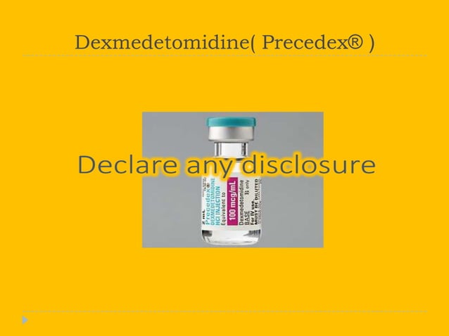 Dexmedetomidine in icu hashemian | PPT