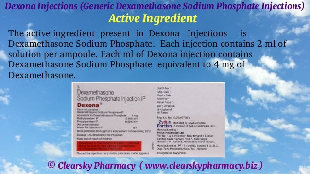 Dexona Injections (Generic Dexamethasone Sodium Phosphate Injections) | PPT