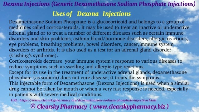 Dexona Injections (Generic Dexamethasone Sodium Phosphate Injections) | PPT