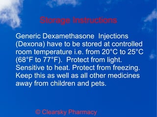 Dexona Injections (Dexamethasone Sodium Phosphate Injections) | ODP