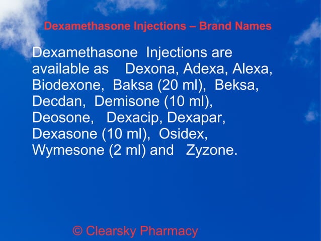 Dexona Injections (Dexamethasone Sodium Phosphate Injections) | ODP