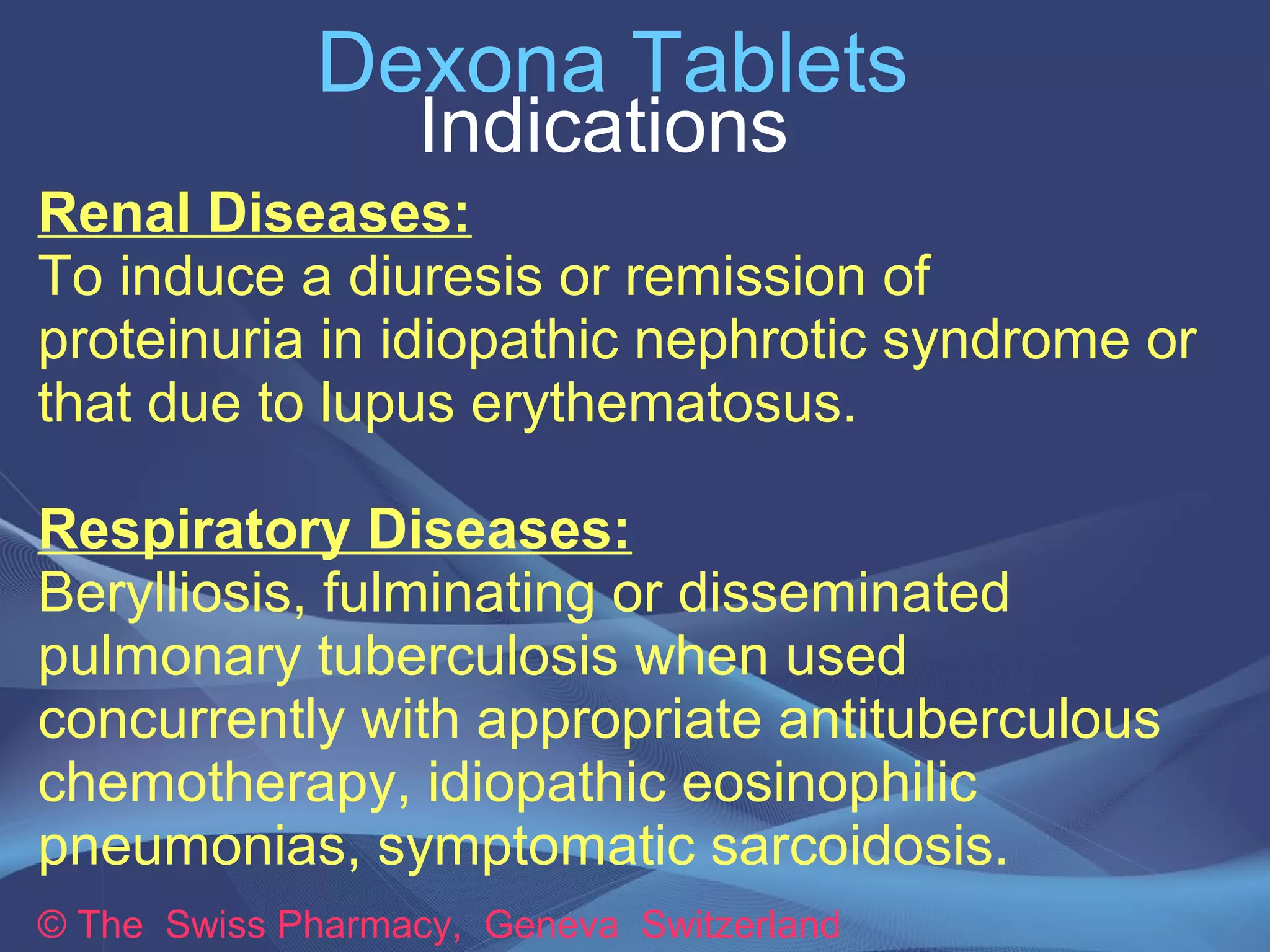 Dexona Tablets for Inflammation, Immune Disorders & Allergic Conditions ...
