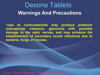 Dexona Tablets for Inflammation, Immune Disorders & Allergic Conditions ...