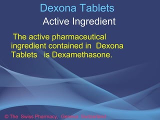Dexona Tablets for Inflammation, Immune Disorders & Allergic Conditions ...