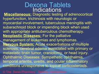 Dexona Tablets for Inflammation, Immune Disorders & Allergic Conditions ...