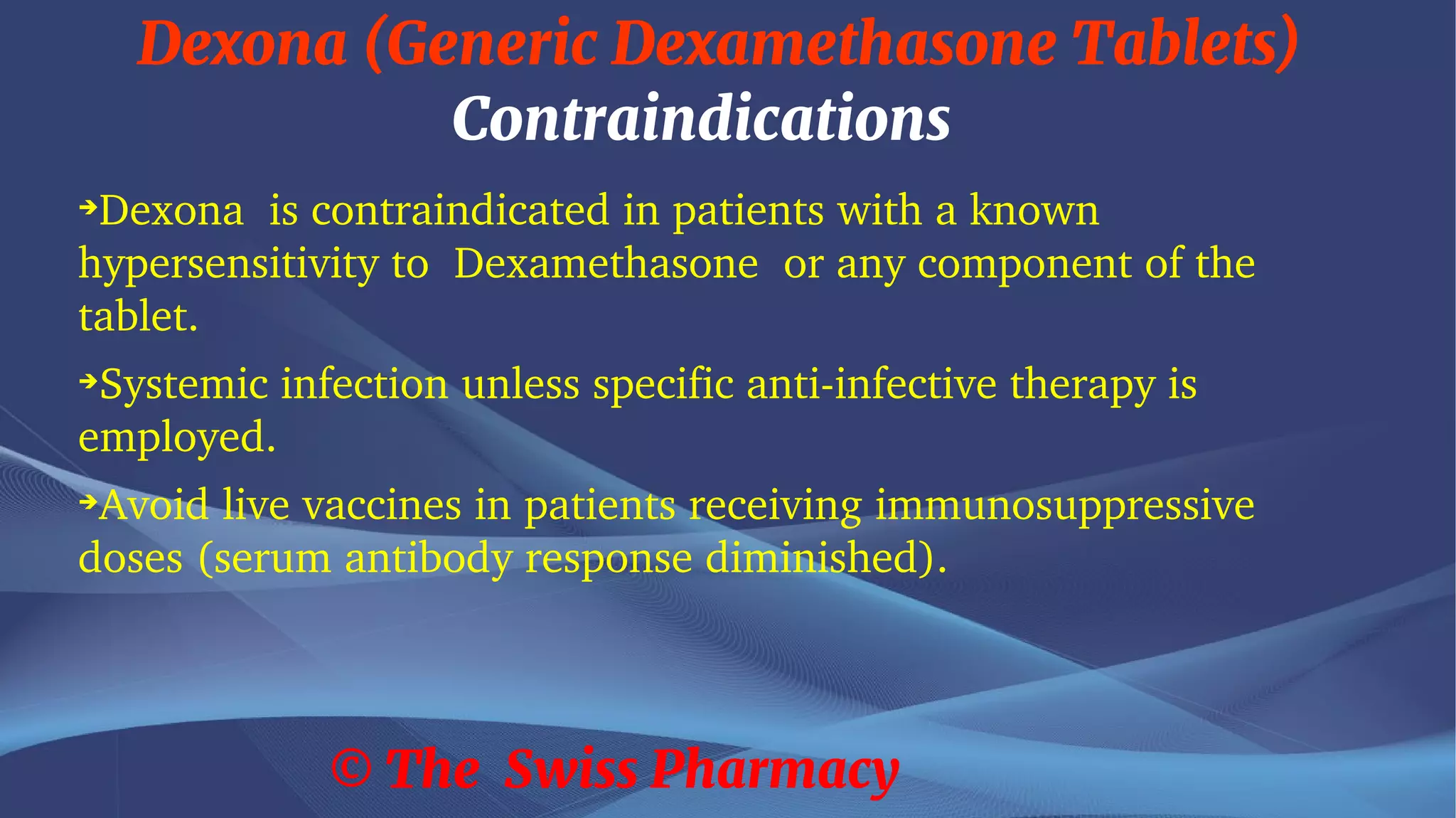 Dexona (Generic Dexamethasone Tablets) | PDF