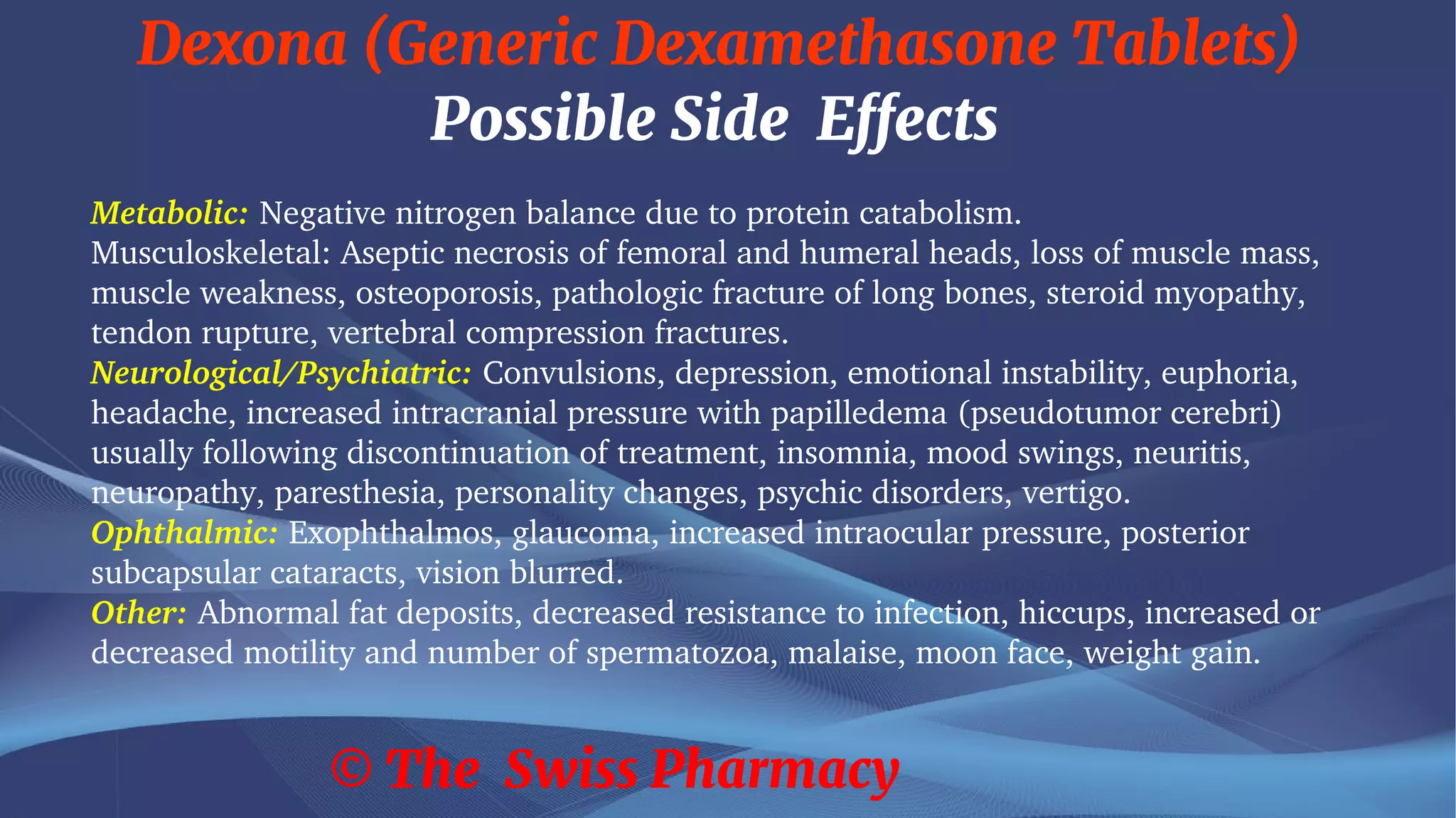 Dexona (Generic Dexamethasone Tablets) | PDF