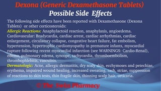 Dexona (Generic Dexamethasone Tablets) | PDF