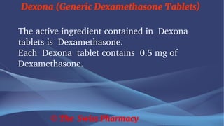 Dexona (Generic Dexamethasone Tablets) | PDF