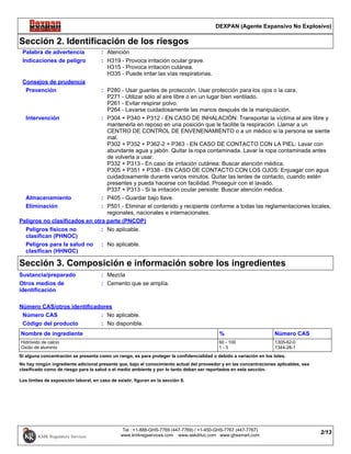 Dexpan msds spanish | PDF
