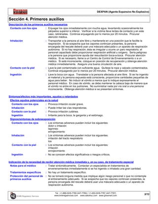 Dexpan msds spanish | PDF