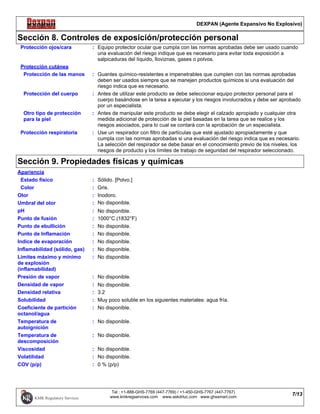 Dexpan msds spanish | PDF