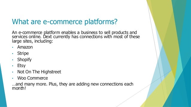 Dext Commerce Guide for E-Commerce businesses | PPTX