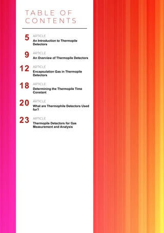 Dexter Research: An Introduction to Thermopile Detectors | PDF