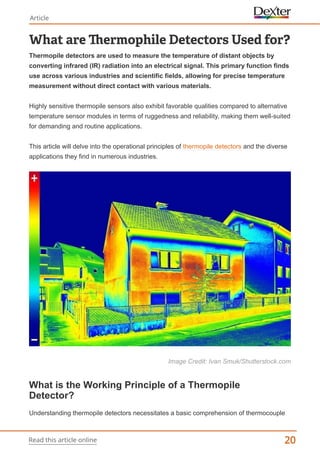 Dexter Research: An Introduction to Thermopile Detectors | PDF