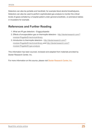 Dexter Research: An Introduction to Thermopile Detectors | PDF