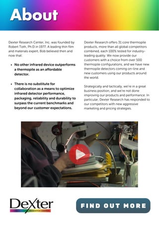 Dexter Research: An Introduction to Thermopile Detectors | PDF