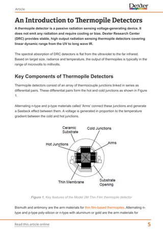 Dexter Research: An Introduction to Thermopile Detectors | PDF