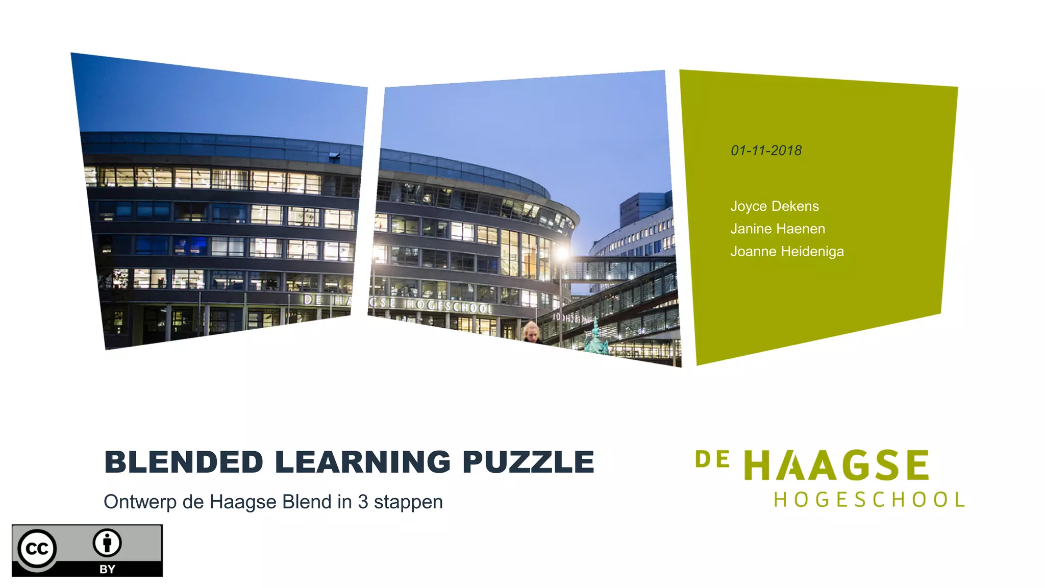 'Blended Learning Puzzle: blended modules ontwerpen in 3 stappen ...