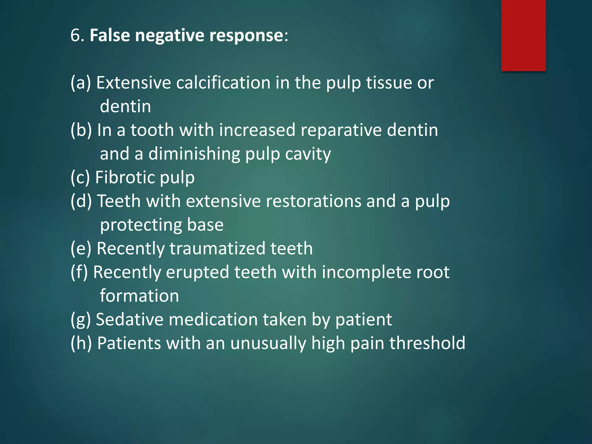 PULP VITALITY TEST.pptx | Dental Health | Diseases and Conditions