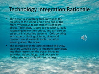 The Ocean and Technology | PPTX