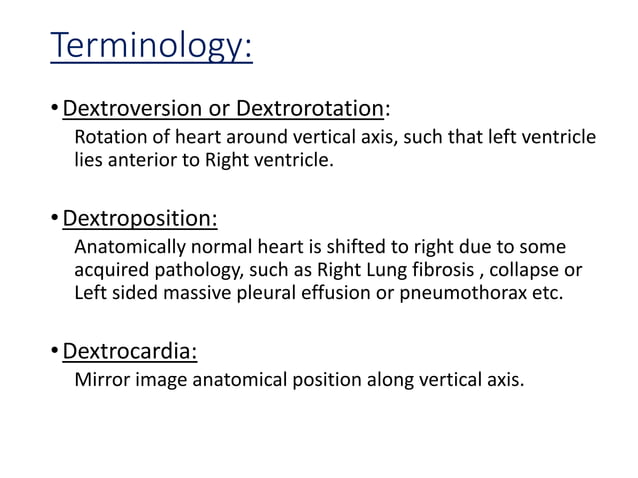 Dextrocardia By Dr. Vaibhav Yawalkar | PPTX | Heart and Cardiovascular ...