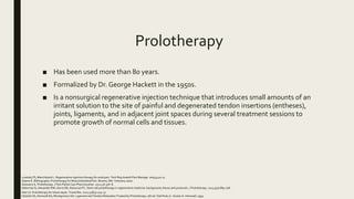 Dextrose Prolotherapy for Chronic Musculoskeletal Pain | PPTX