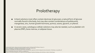 Dextrose Prolotherapy for Chronic Musculoskeletal Pain | PPTX