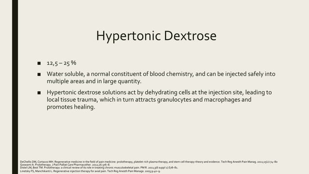 Dextrose Prolotherapy for Chronic Musculoskeletal Pain | PPTX ...