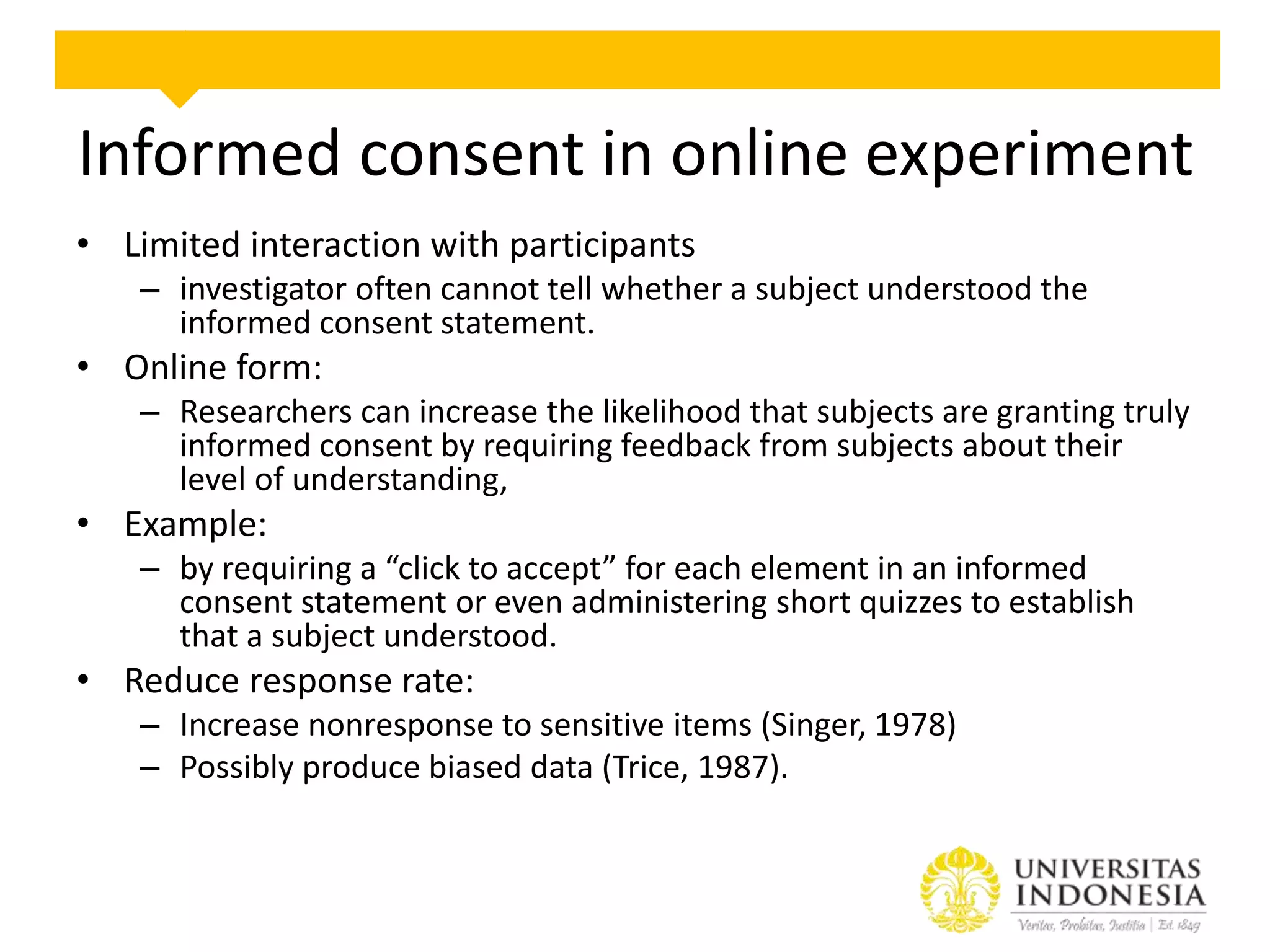 Debriefing in online experiment | PPTX