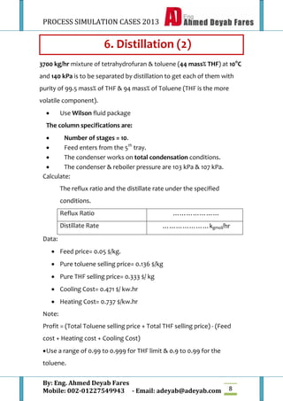 Deyab a. aspen hysys 2013 workbook | PDF