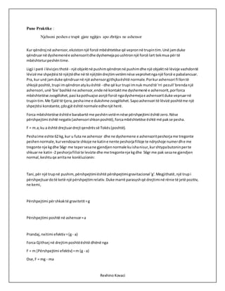 Deyrat e portofolit te Fizik me zgjedhje | DOCX