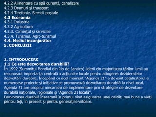 Dezvoltare Durabila | PPT