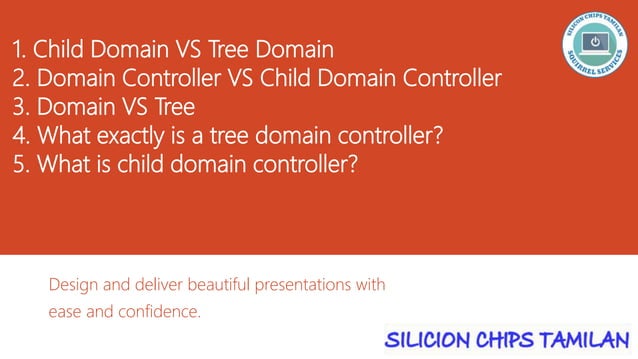 domain controller vs child domain controller. | PPTX