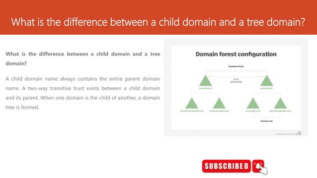 domain controller vs child domain controller. | PPTX