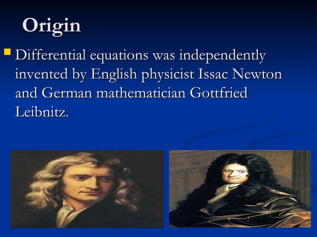 Application of Differential Equations .ppt | Physics | Science