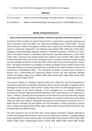 1 Barnes, Jamie - Curriculum Vitae (May 2015) | PDF