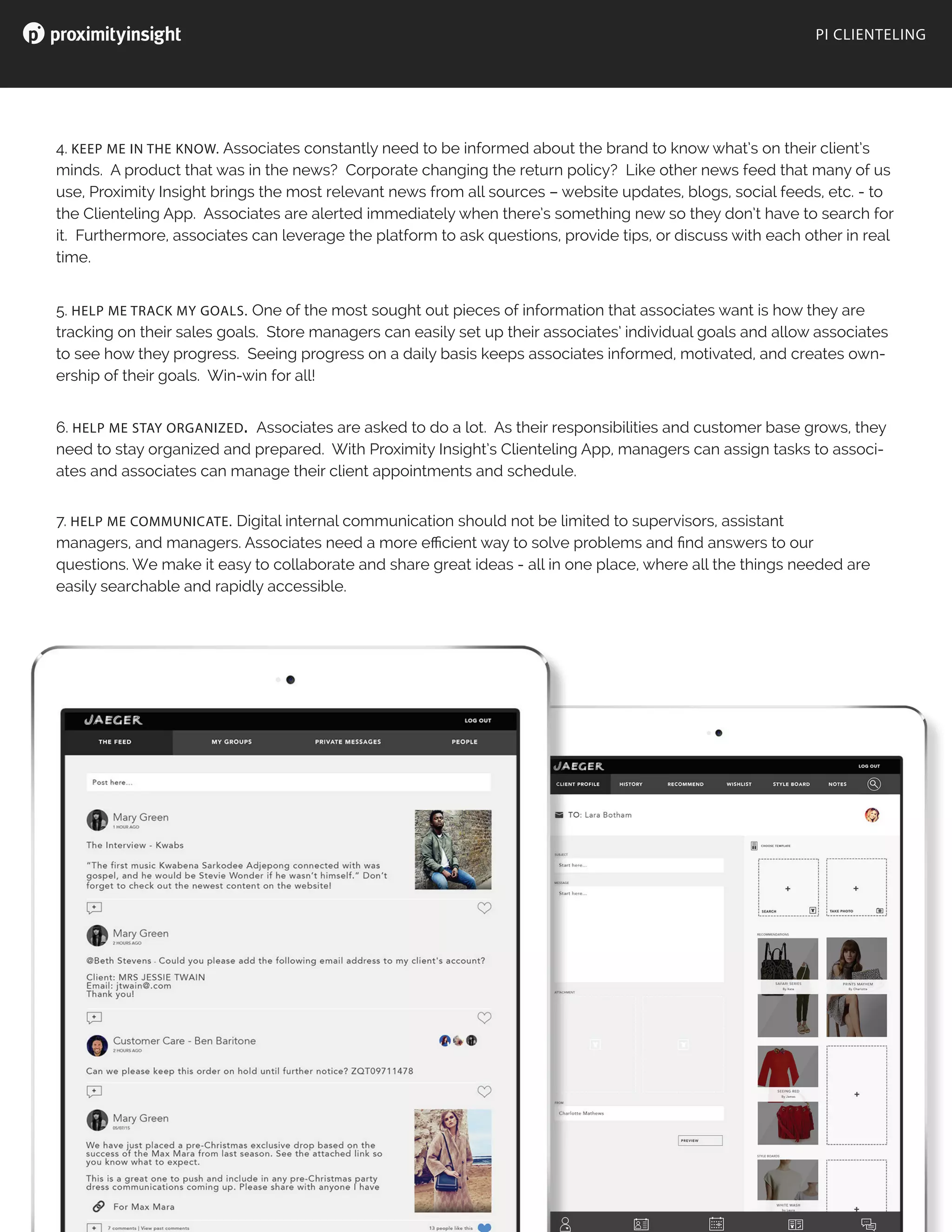 Proximity Insight - Dynamic Clienteling | PDF