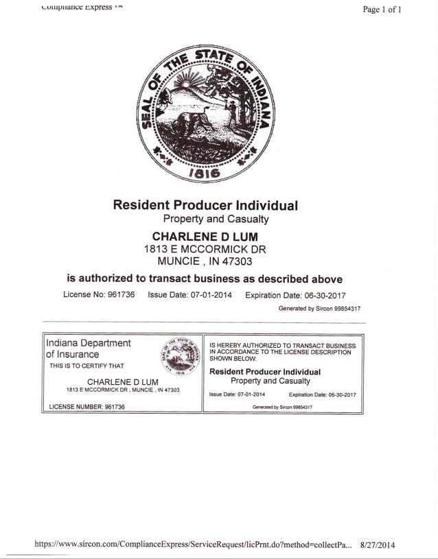 Indiana Producers License | PDF | Business | Business and Finance
