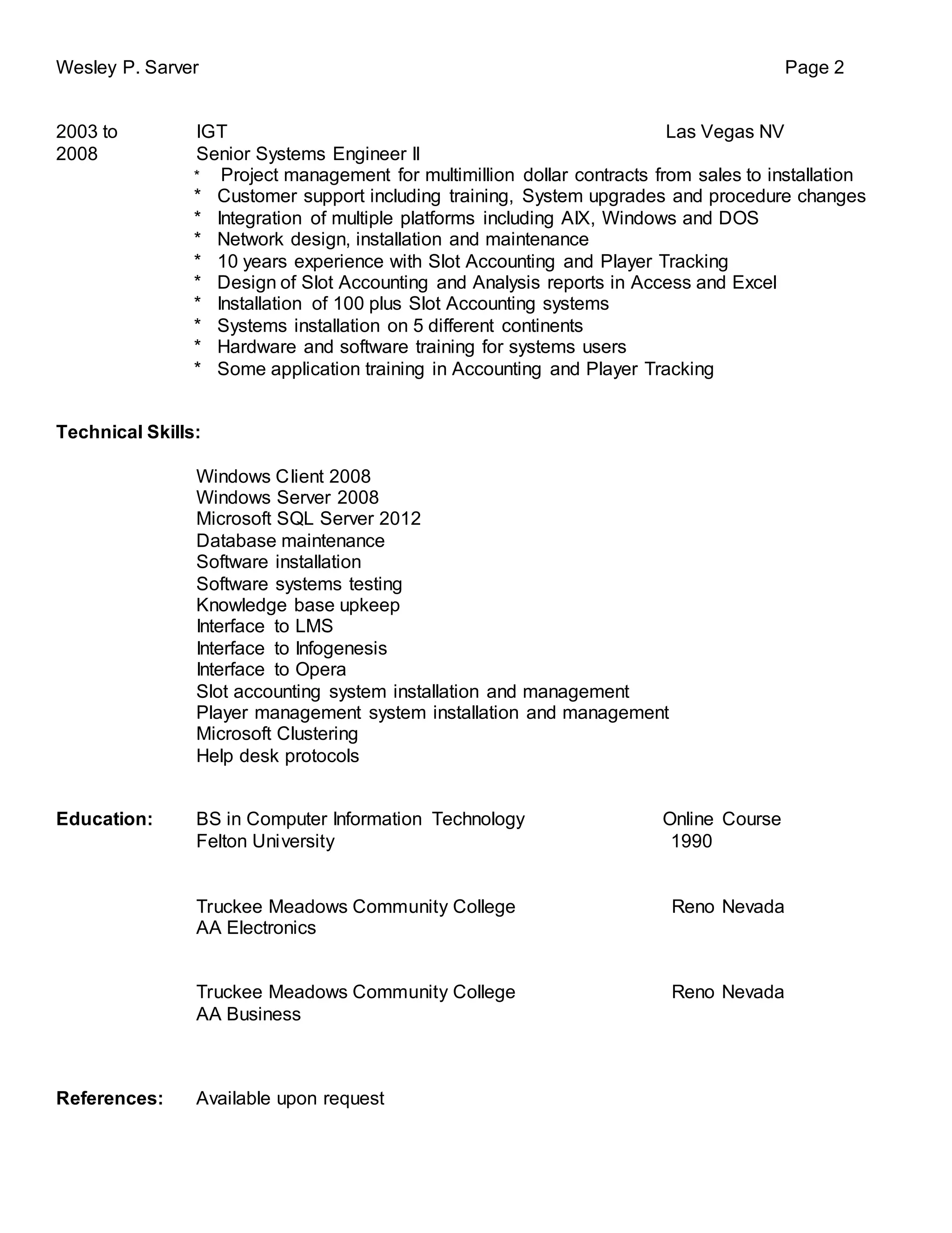 Resume2015 | PDF