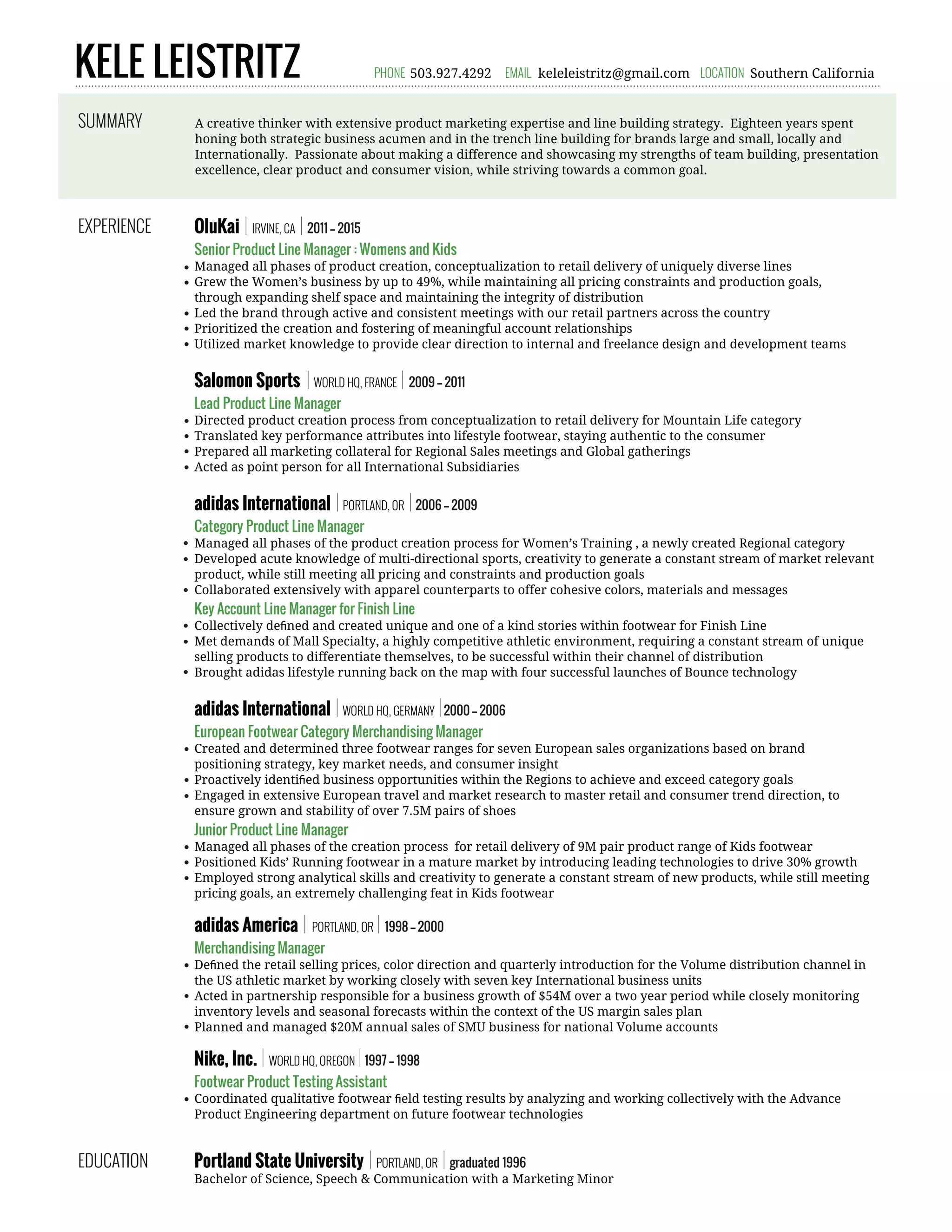 KELE RESUME FINAL | PDF