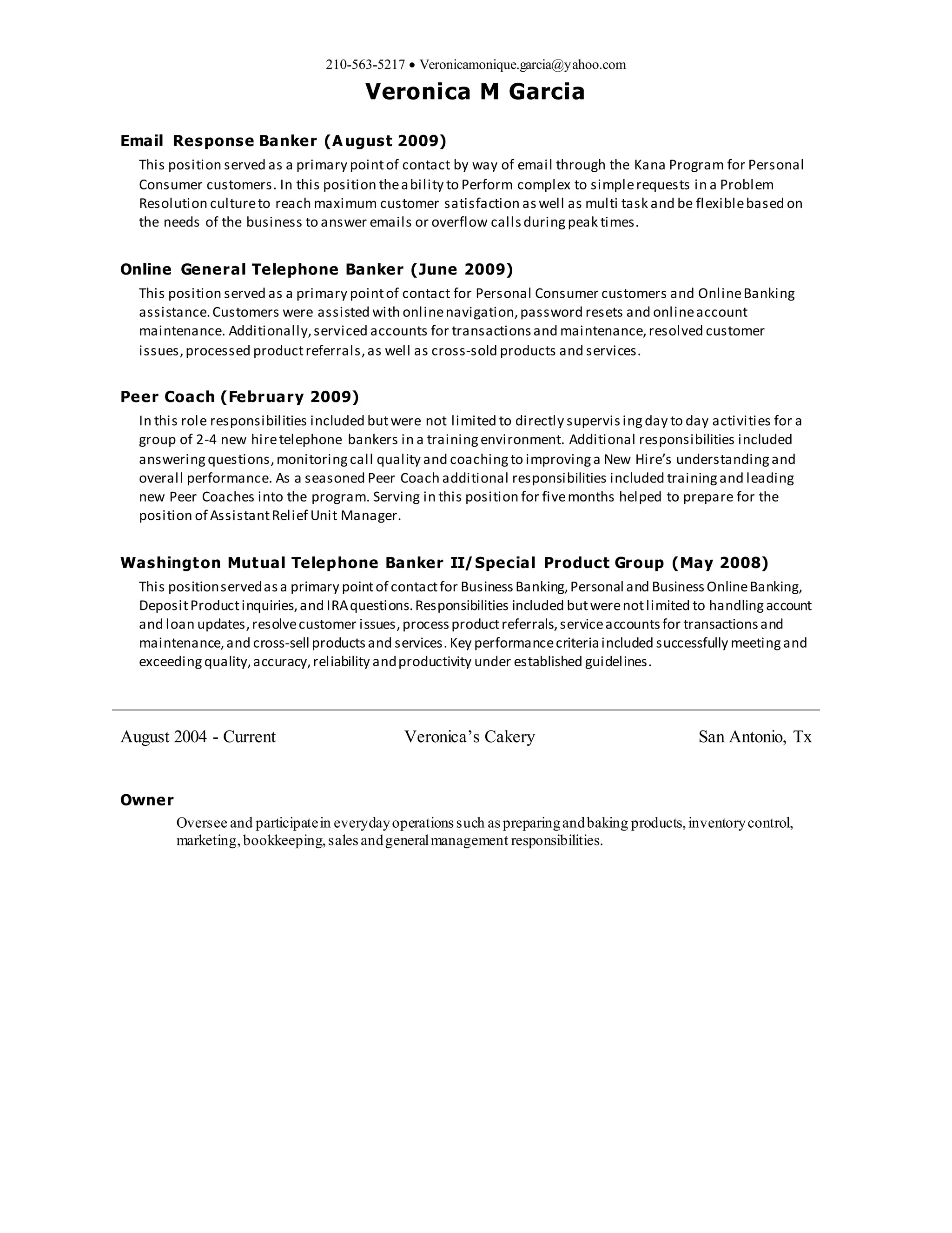 Veronica's resume 2016 | DOCX