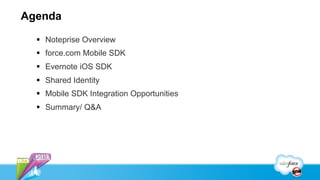 Df12 gaurav kheterpal-integrating evernote and salesforce using the mobile sdk | PPT