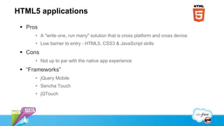 Creating HTML5 Applications with jQuery Mobile, Ruby and Database.com