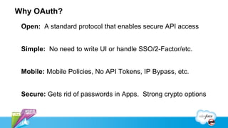 Authentication with OAuth and Connected Apps | PPT